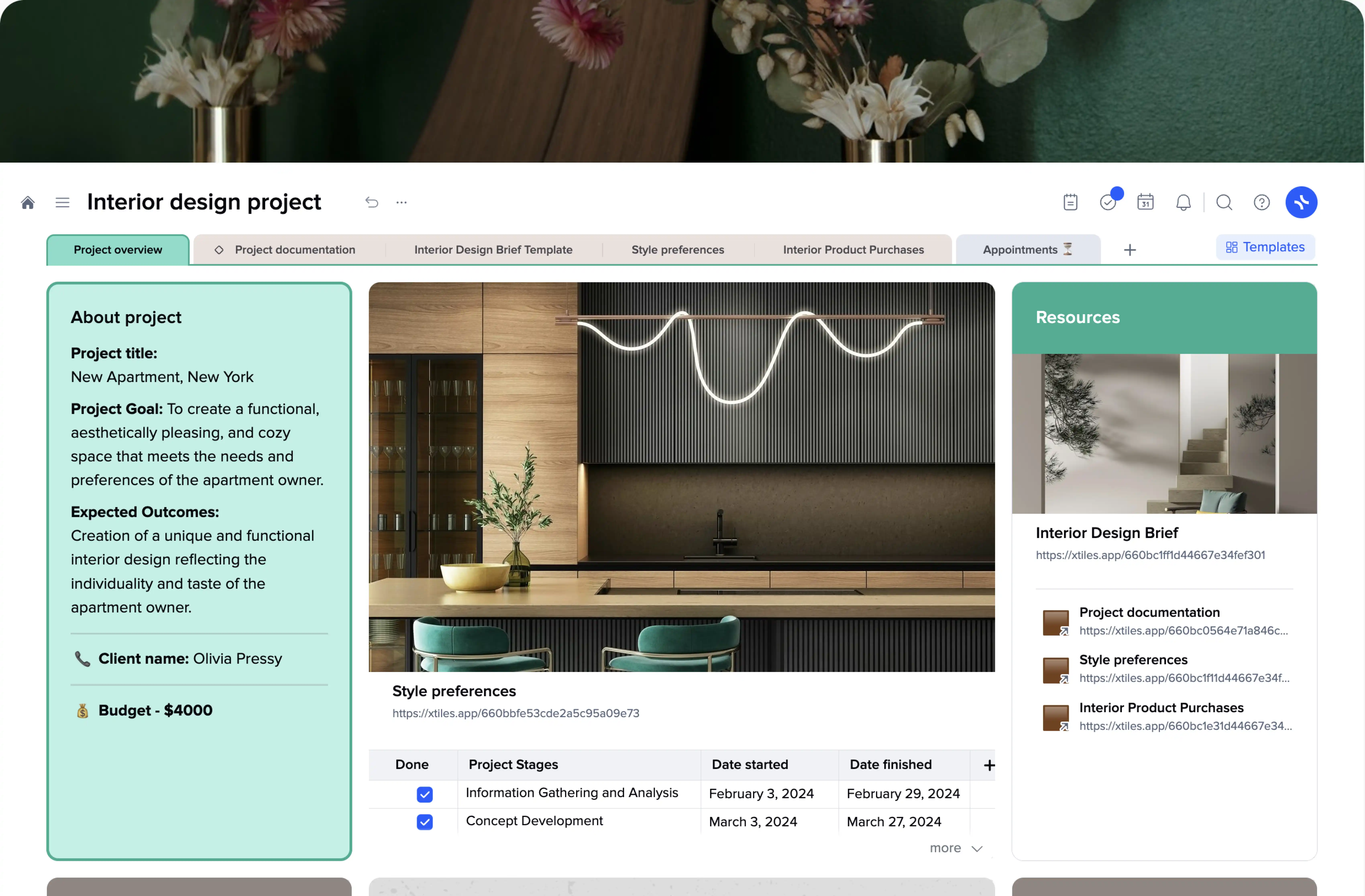 Interior Design Project Management Template 🏗️: Bring Your Vision to Life